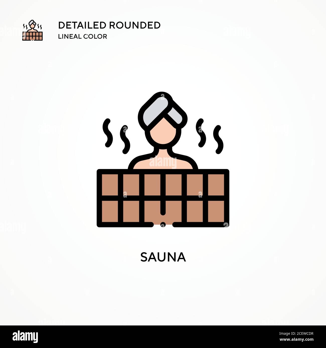 Sauna vector icon. Modern vector illustration concepts. Easy to edit ...
