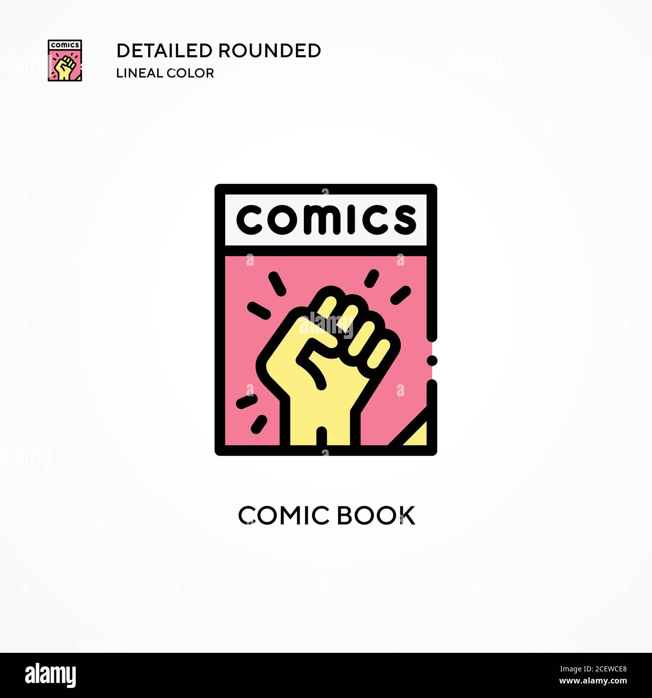 Comic book vector icon. Modern vector illustration concepts. Easy to ...