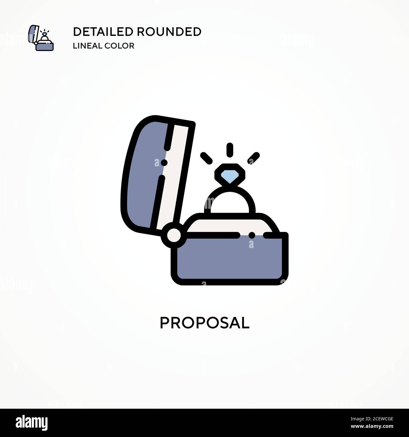 Proposal vector icon. Modern vector illustration concepts. Easy to edit ...