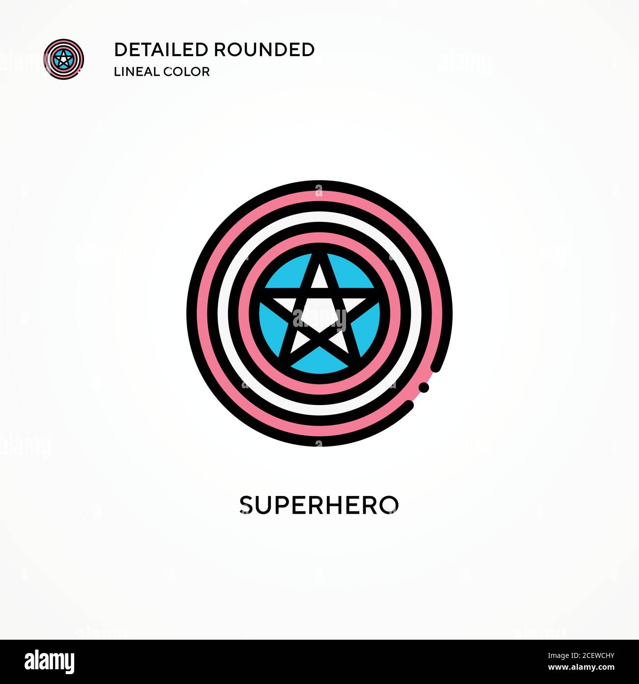 Superhero vector icon. Modern vector illustration concepts. Easy to ...