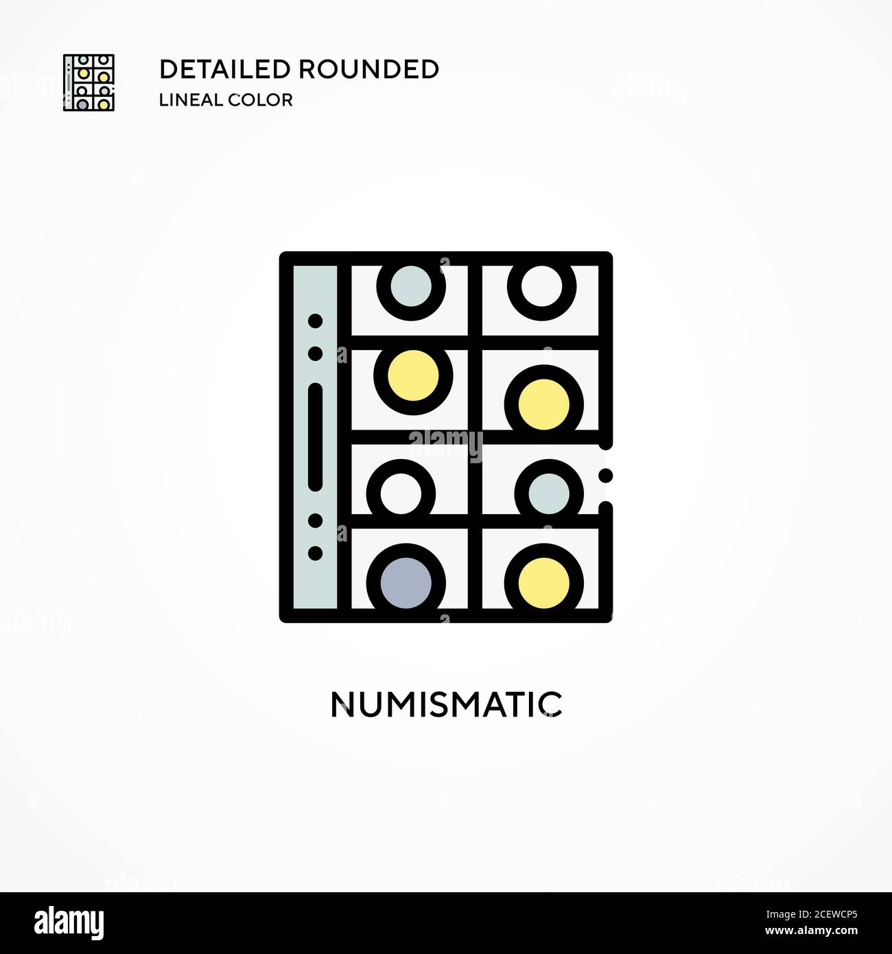 Numismatic vector icon. Modern vector illustration concepts. Easy to ...