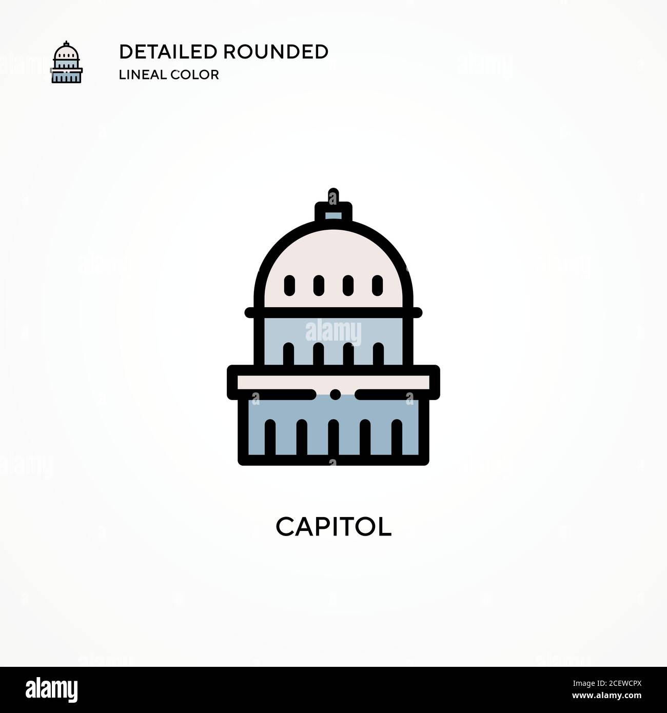 Capitol vector icon. Modern vector illustration concepts. Easy to edit ...