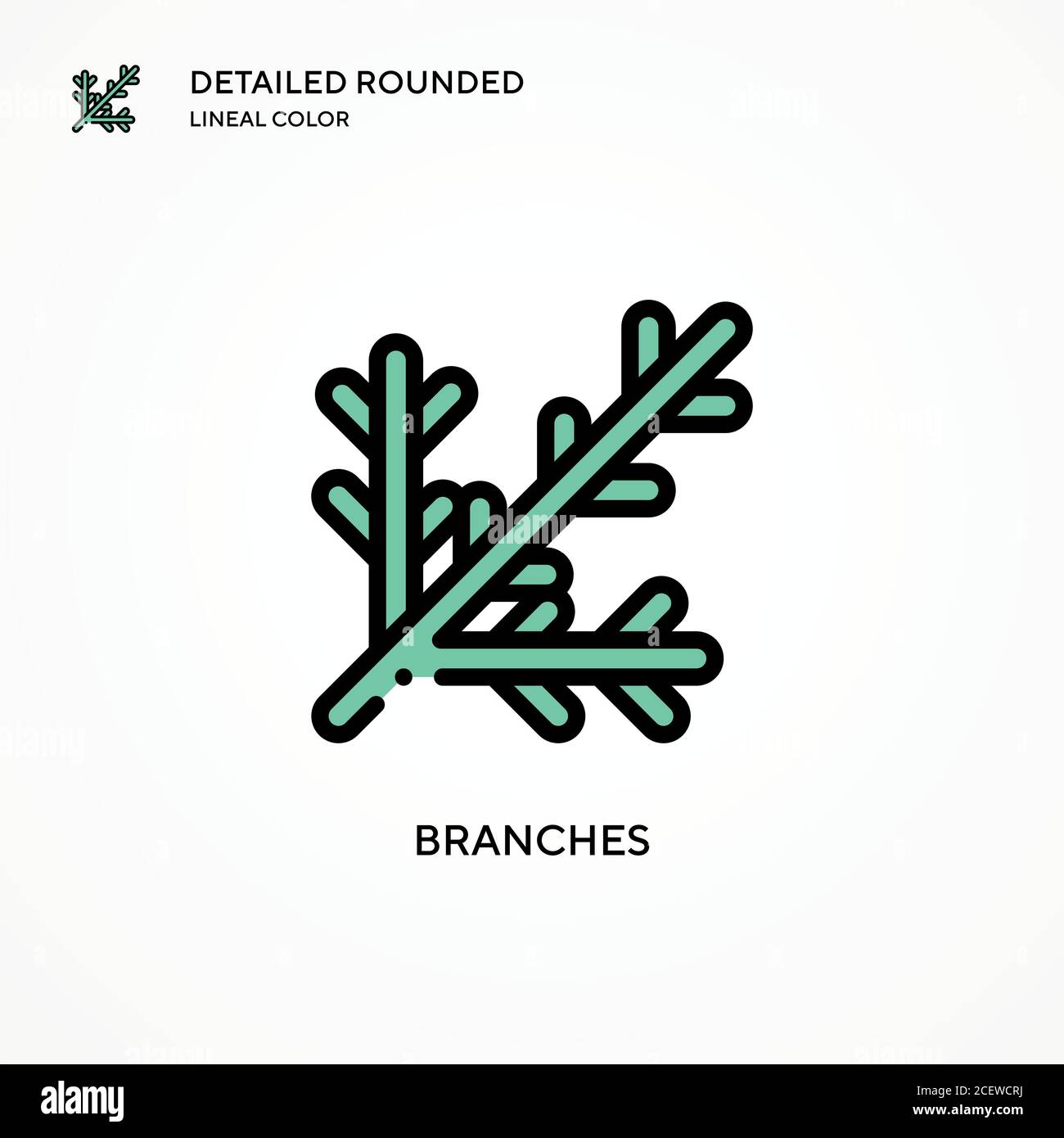 Branches vector icon. Modern vector illustration concepts. Easy to edit ...