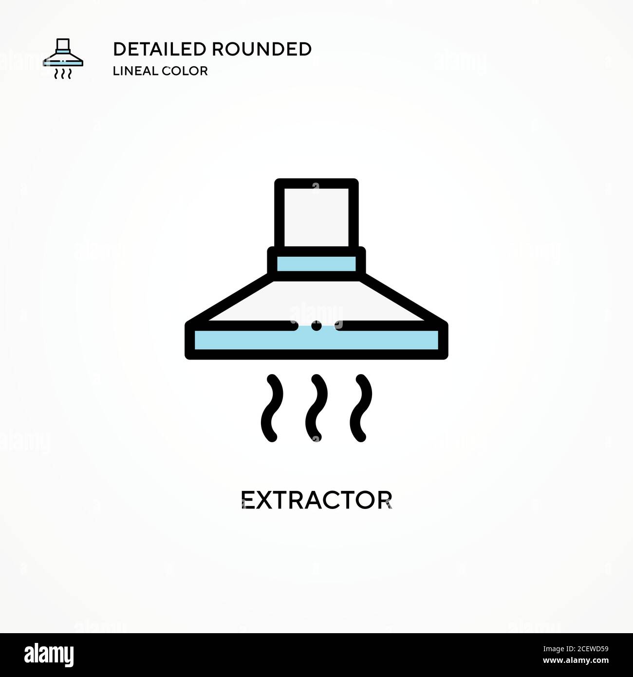 Extractor vector icon. Modern vector illustration concepts. Easy to ...