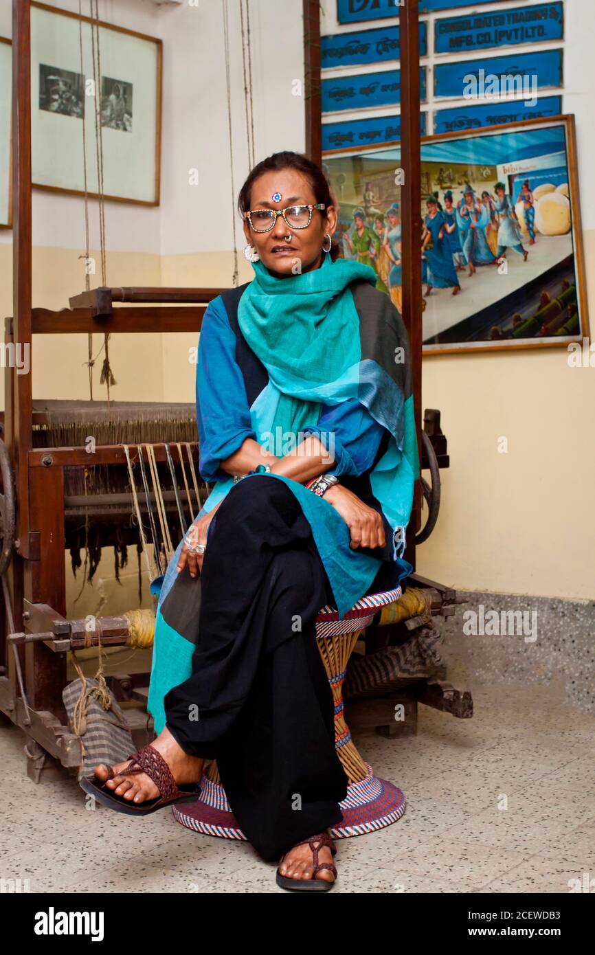 Bangladesh – February 16, 2014: Portrait of Bibi Russell a Bangladeshi ...