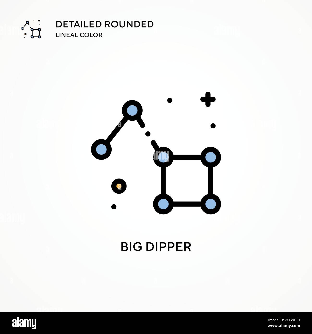 Big dipper vector icon. Modern vector illustration concepts. Easy to ...