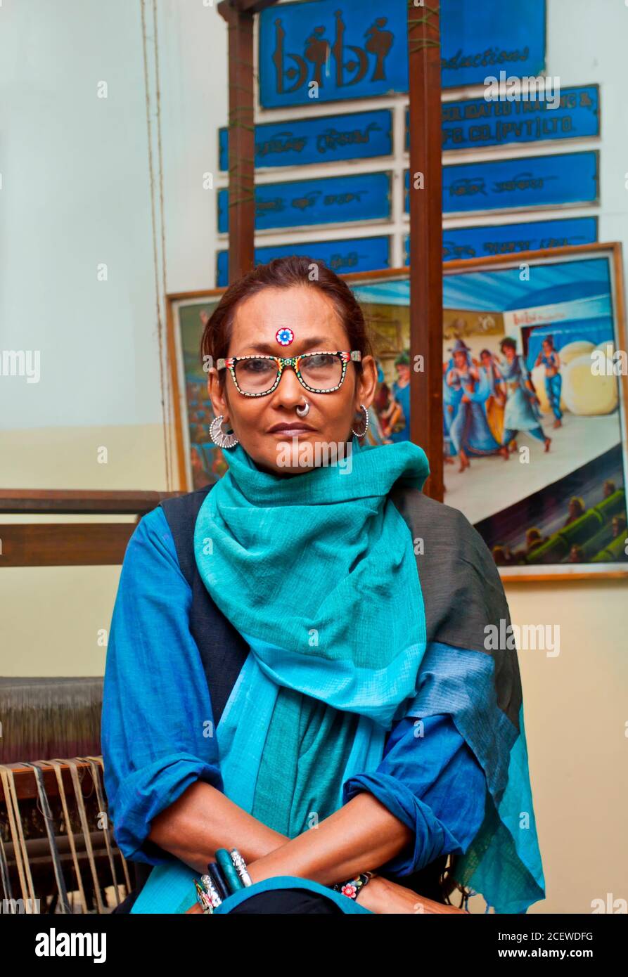 Bangladesh – February 16, 2014: Portrait of Bibi Russell a Bangladeshi ...