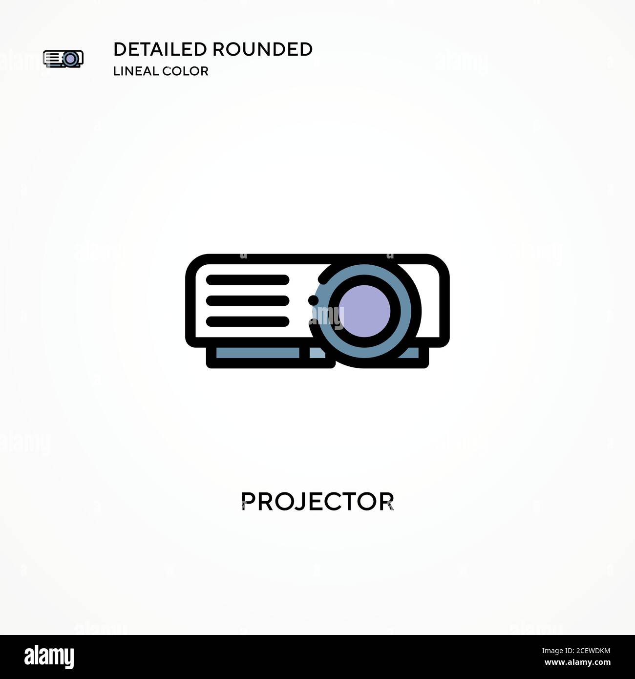 Projector vector icon. Modern vector illustration concepts. Easy to ...