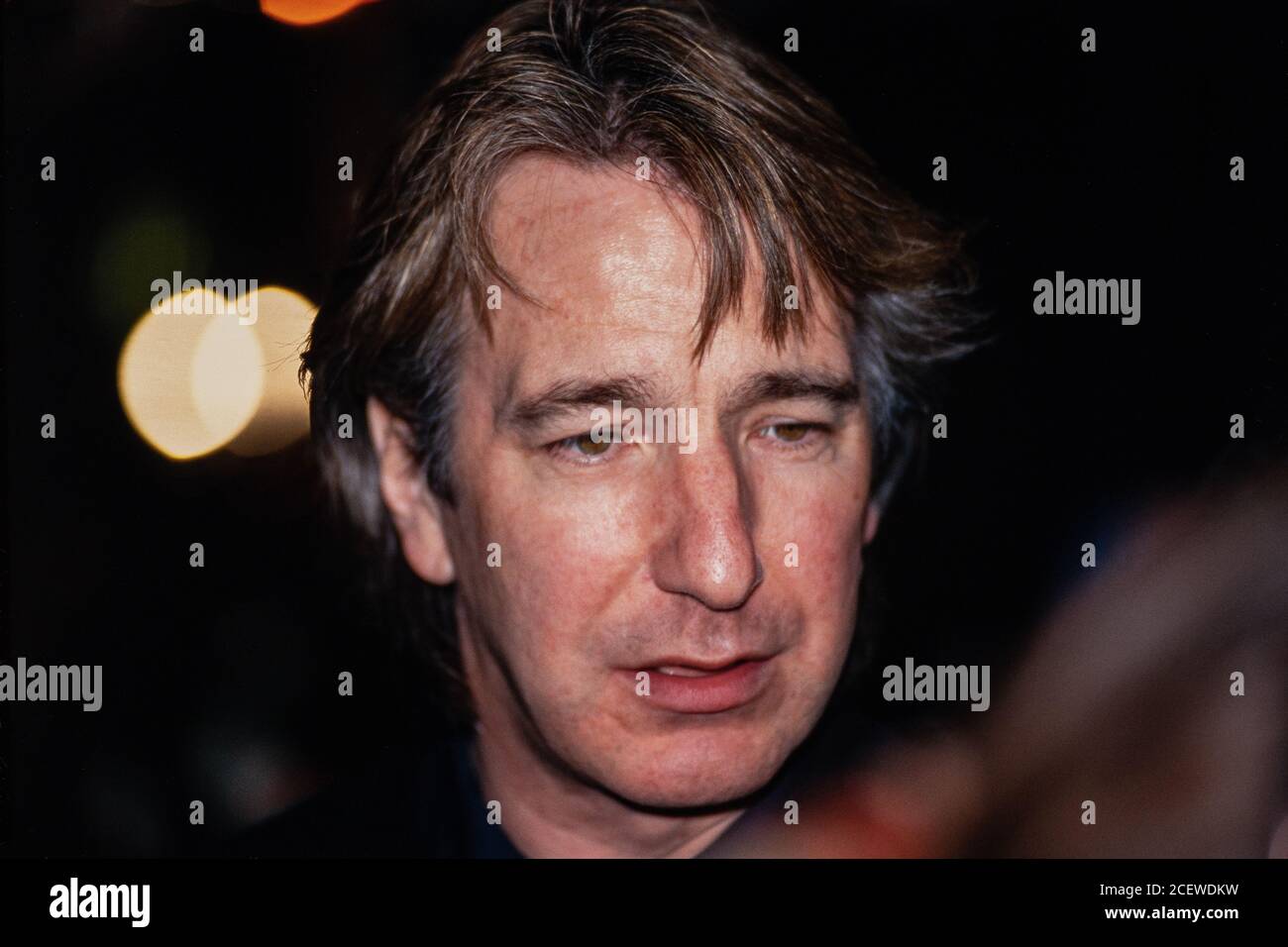 Actor Alan Rickman attends a party at the Dorchester Hotel in London to ...