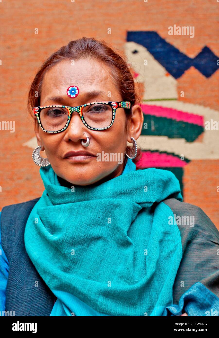 Bangladesh – February 16, 2014: Portrait of Bibi Russell a Bangladeshi ...