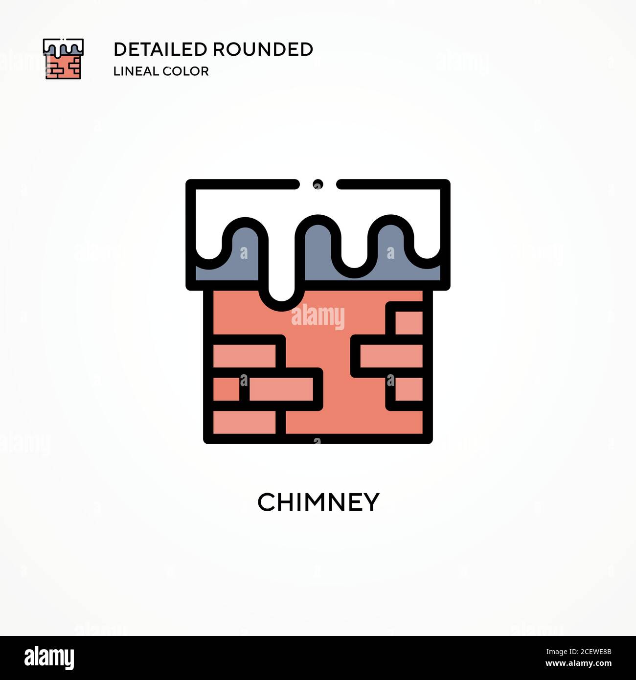 Chimney vector icon. Modern vector illustration concepts. Easy to edit ...