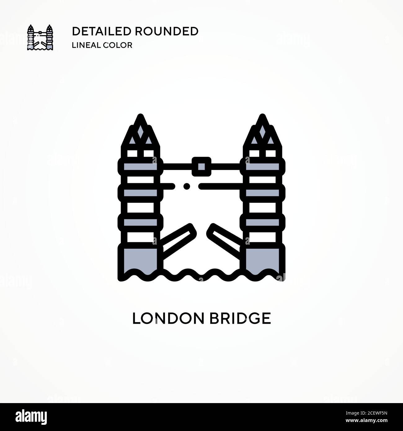 London bridge vector icon. Modern vector illustration concepts. Easy to ...
