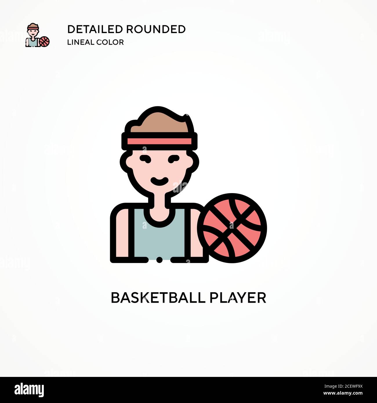 Basketball player vector icon. Modern vector illustration concepts ...