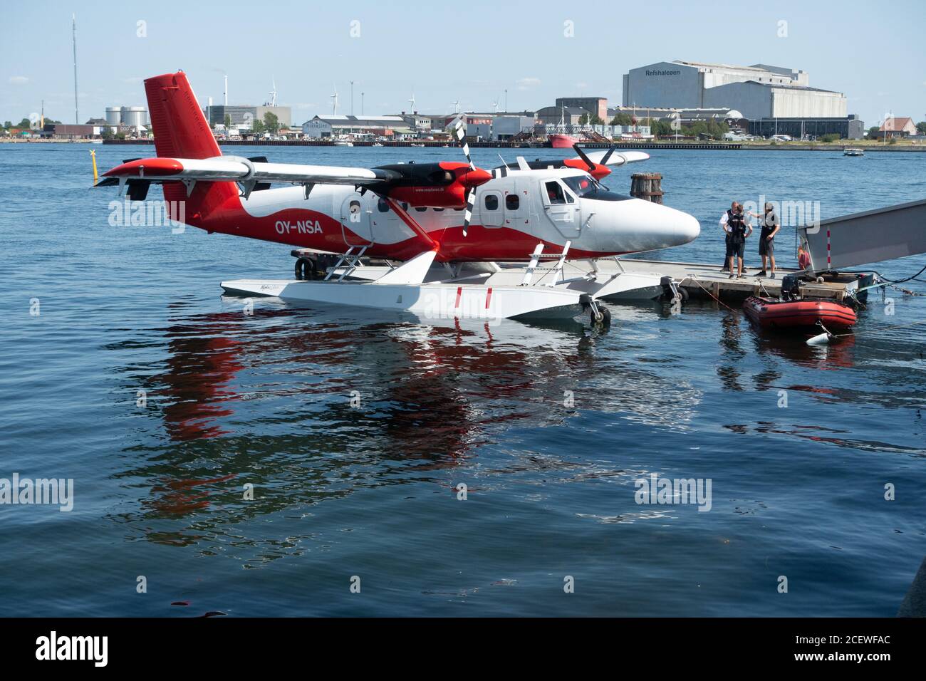 Seaplane by the harbour in Copenhagen Stock Photo - Alamy