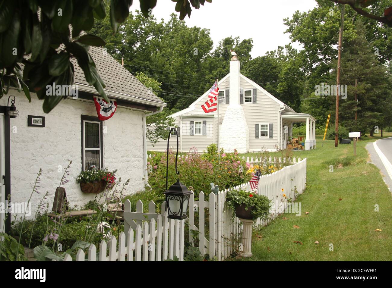 Simple houses in rural Maryland, USA Stock Photo - Alamy