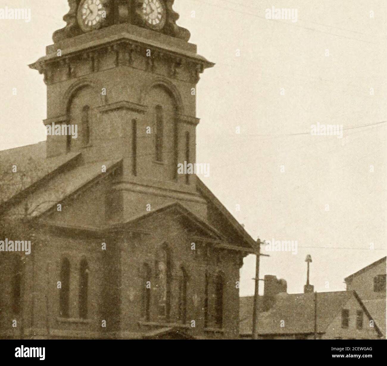 . Old New England churches and their children Stock Photo - Alamy