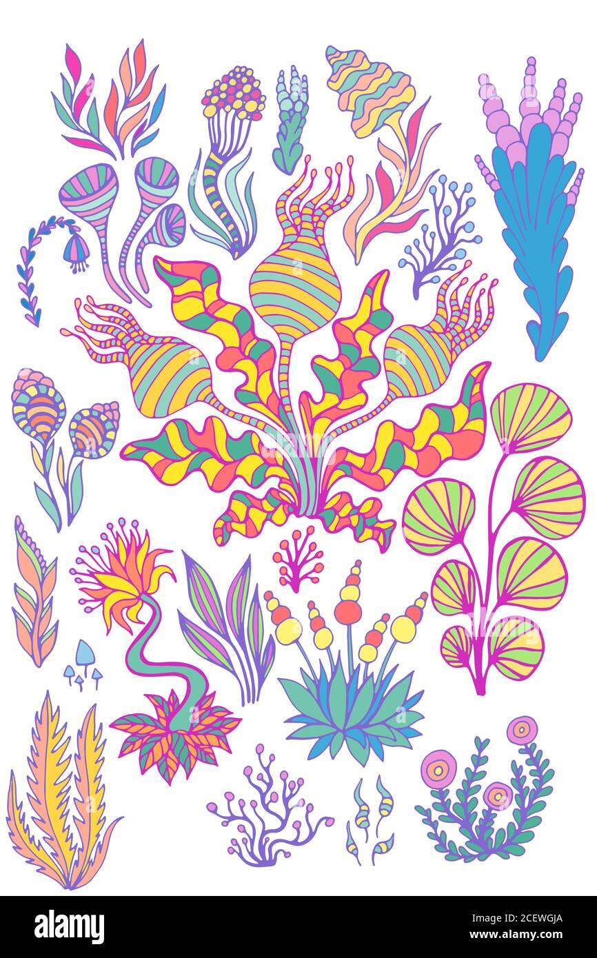 Alien plants Stock Vector Images - Alamy