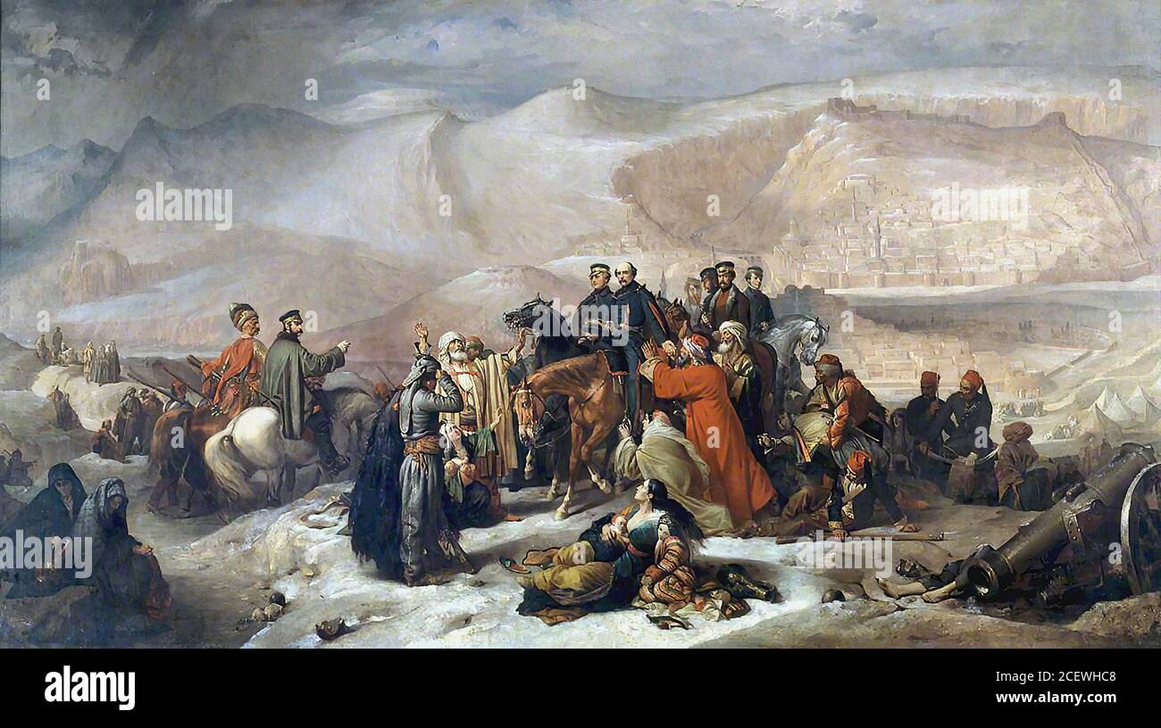 Barker Thomas Jones - the Capitulation of Kars Crimean War 28 November ...