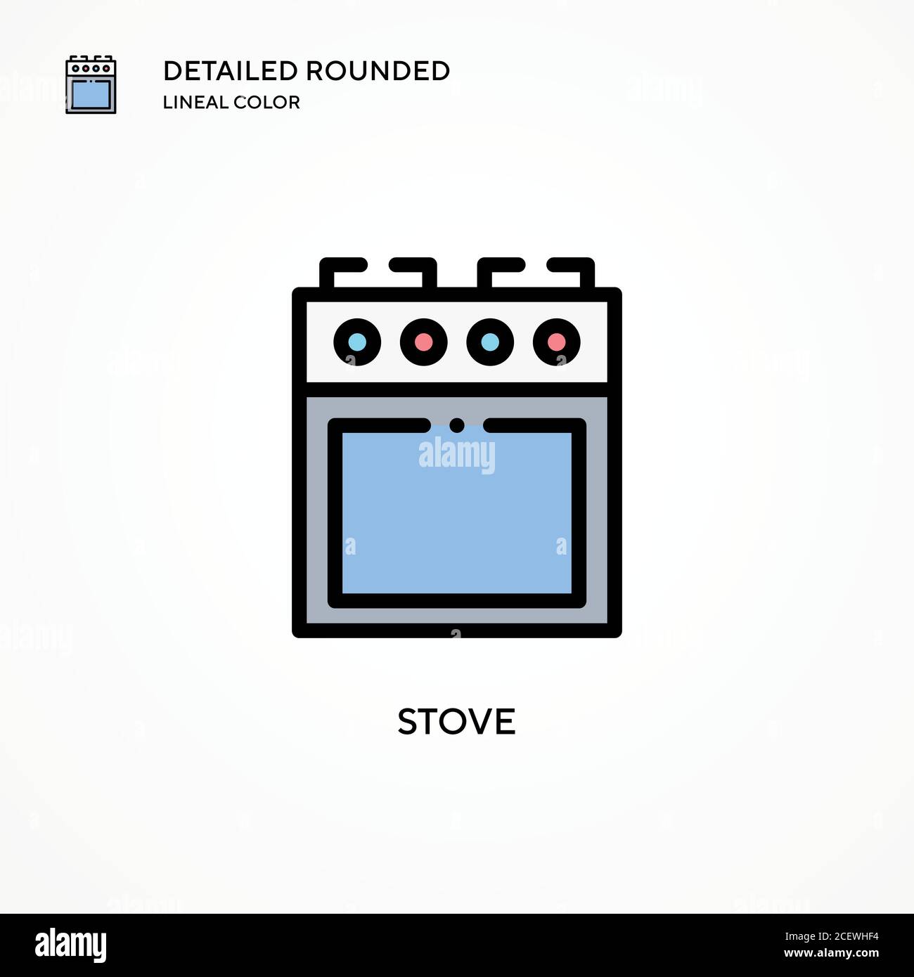 Stove vector icon. Modern vector illustration concepts. Easy to edit ...