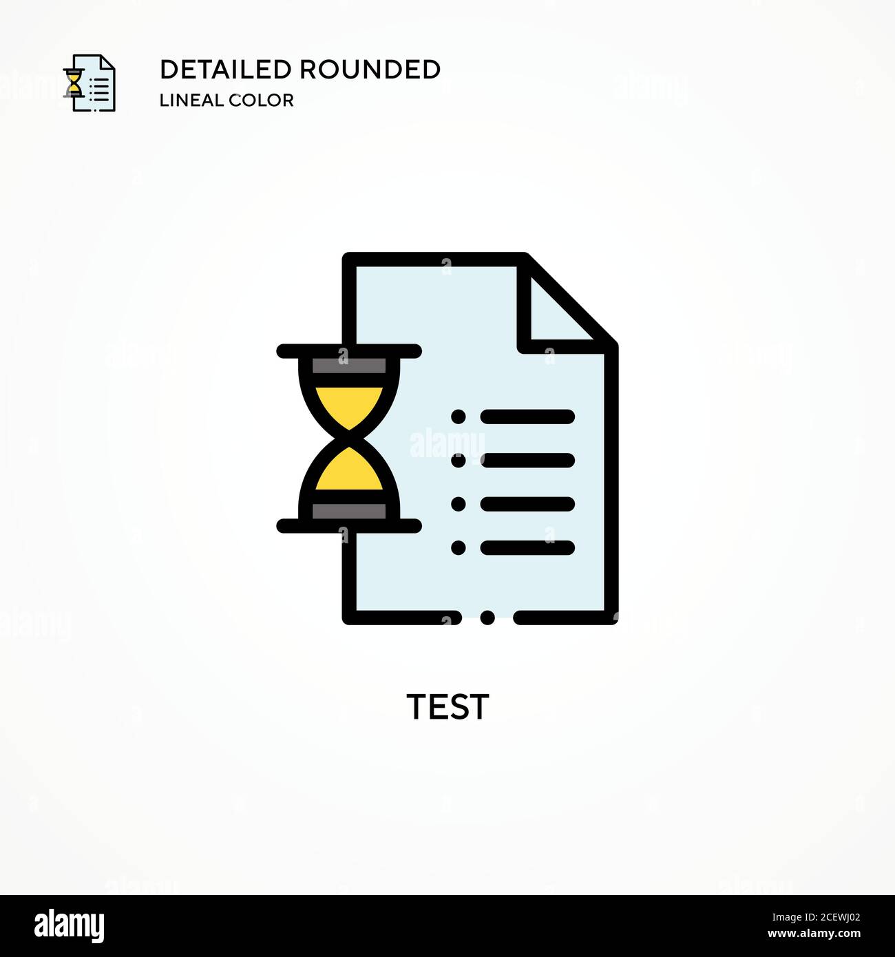 Test vector icon. Modern vector illustration concepts. Easy to edit and ...