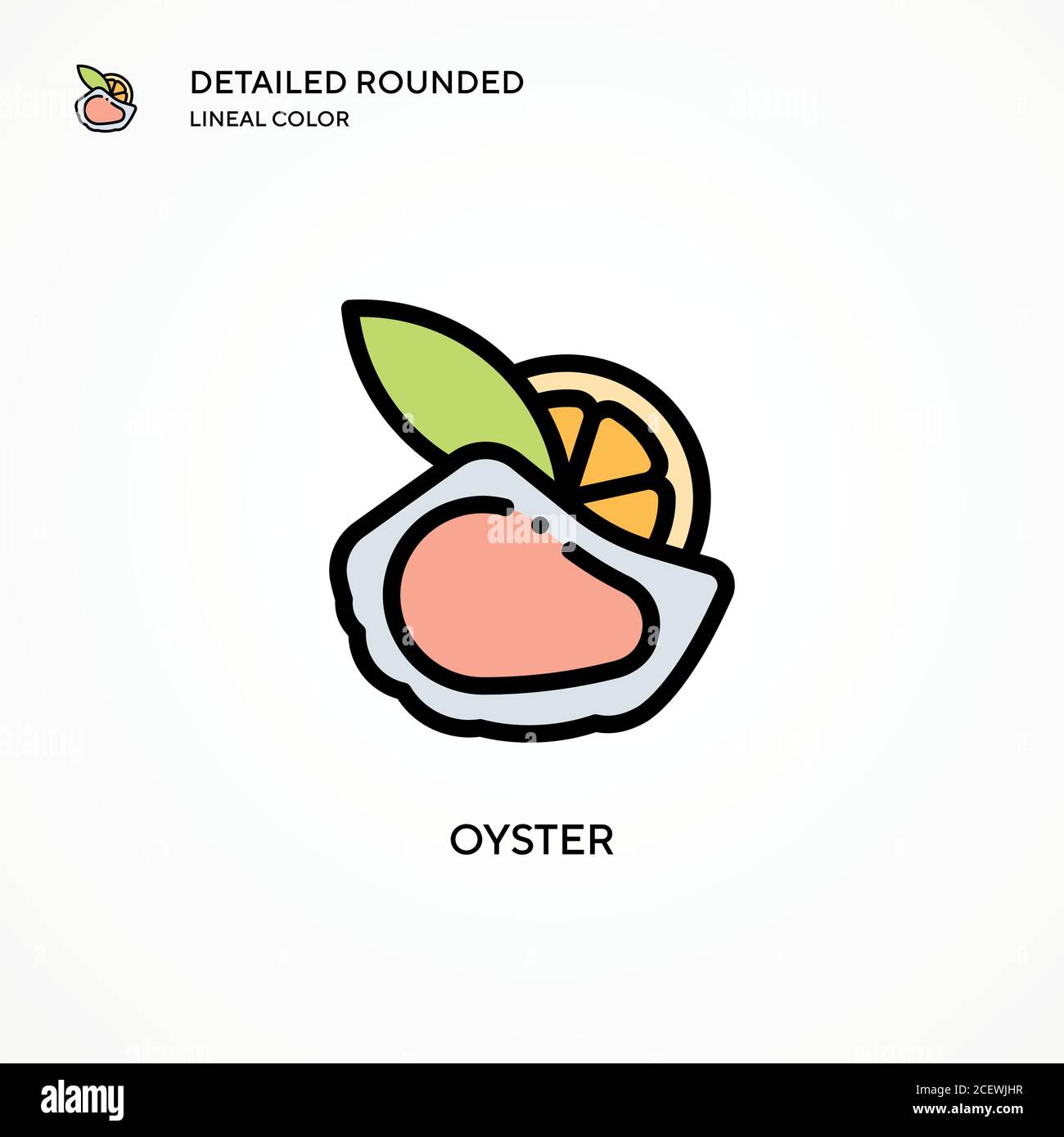 Oyster vector icon. Modern vector illustration concepts. Easy to edit ...