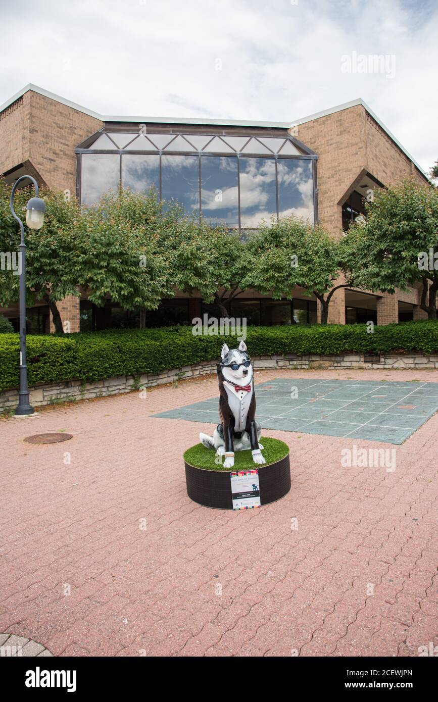 Naperville, Illinois, United States-April 24,2014: Nichols Library ...