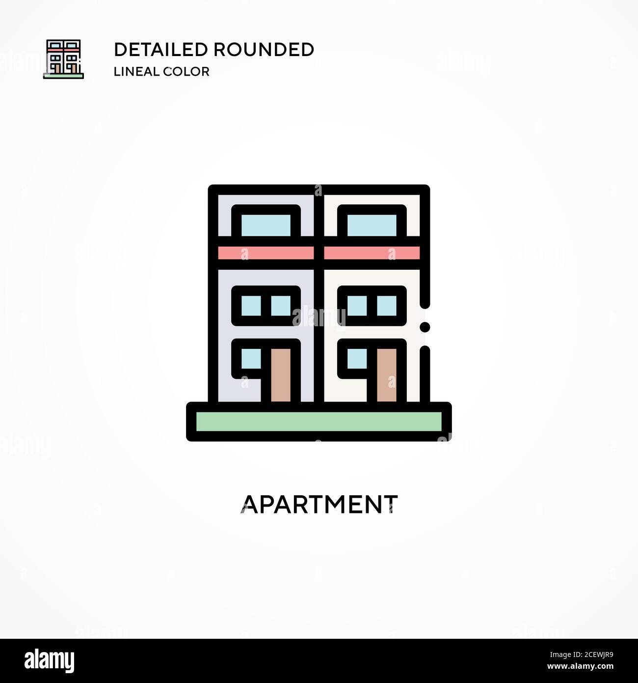 Apartment vector icon. Modern vector illustration concepts. Easy to ...