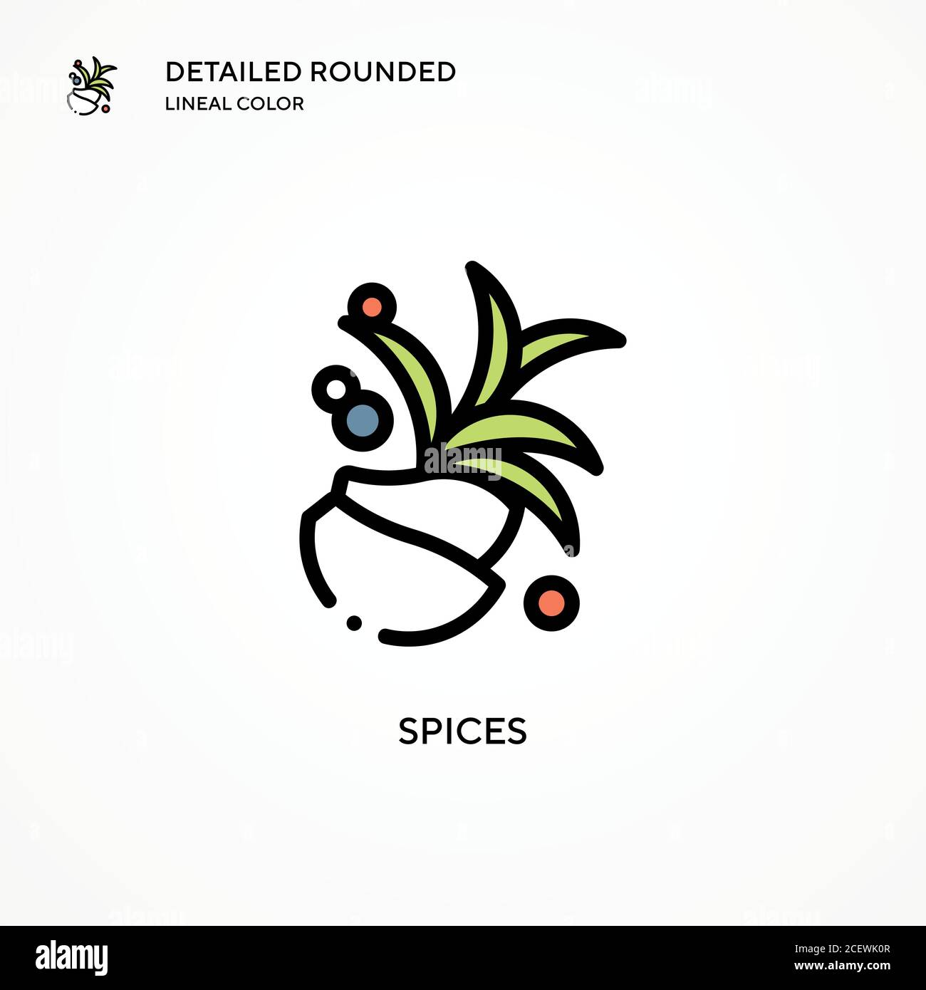 Spices vector icon. Modern vector illustration concepts. Easy to edit ...