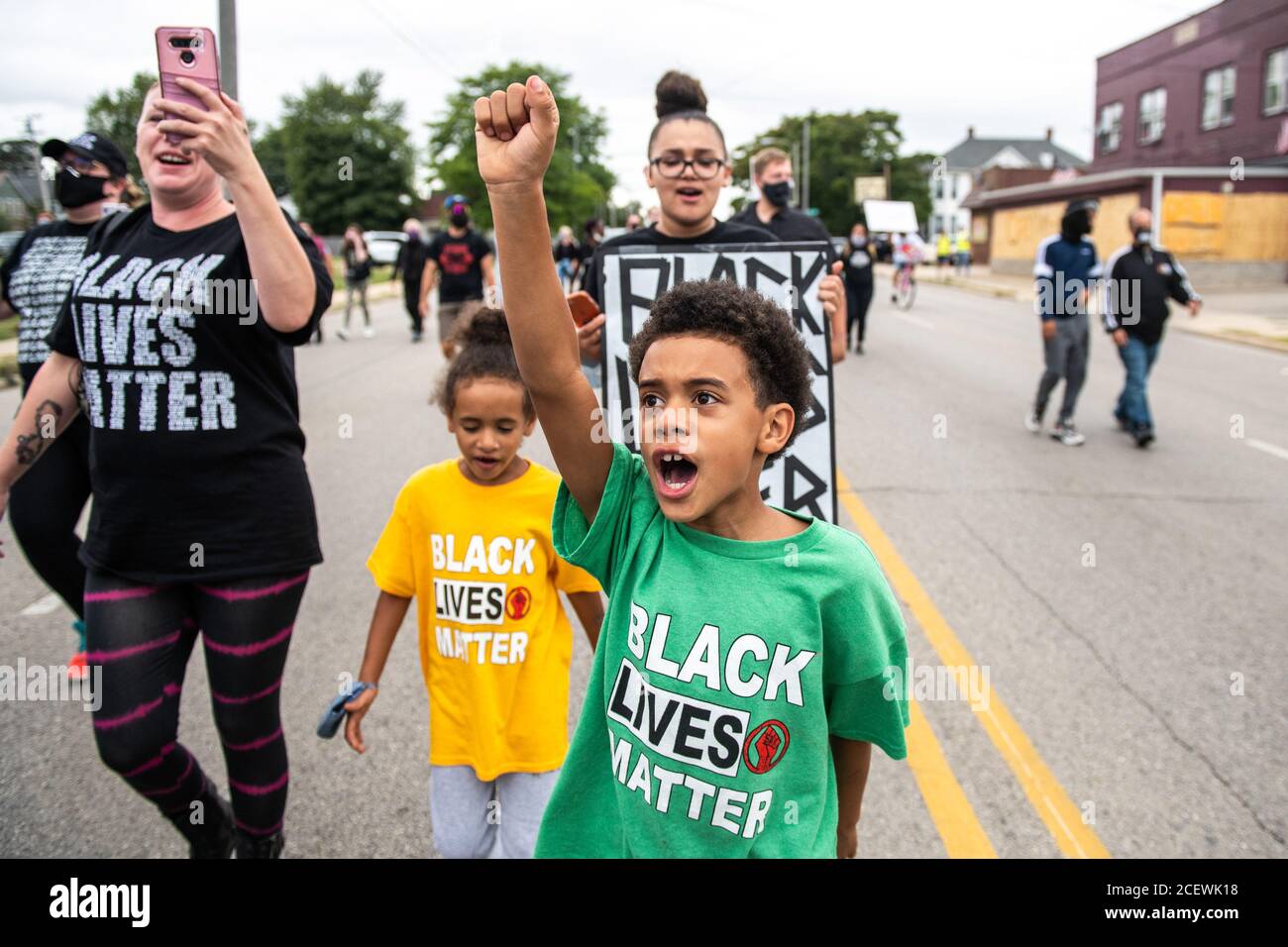Kenosha protest hi-res stock photography and images - Alamy