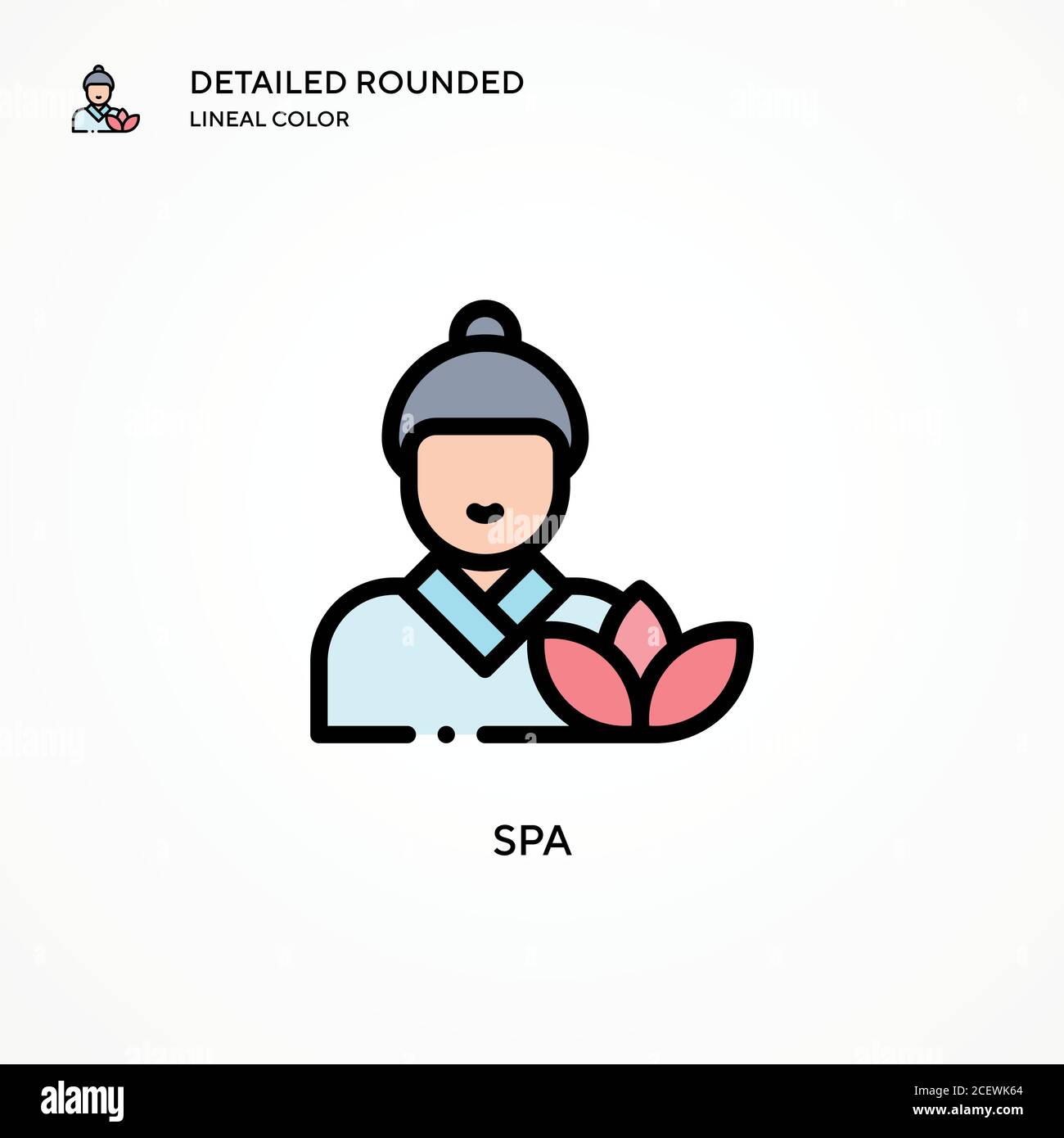 Spa vector icon. Modern vector illustration concepts. Easy to edit and ...