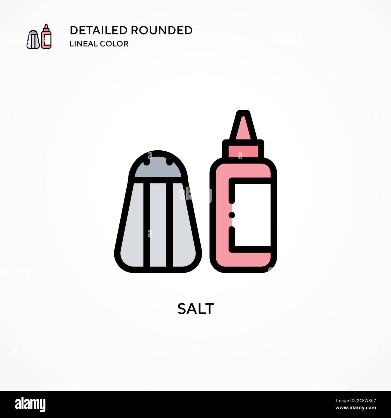 Salt vector icon. Modern vector illustration concepts. Easy to edit and ...