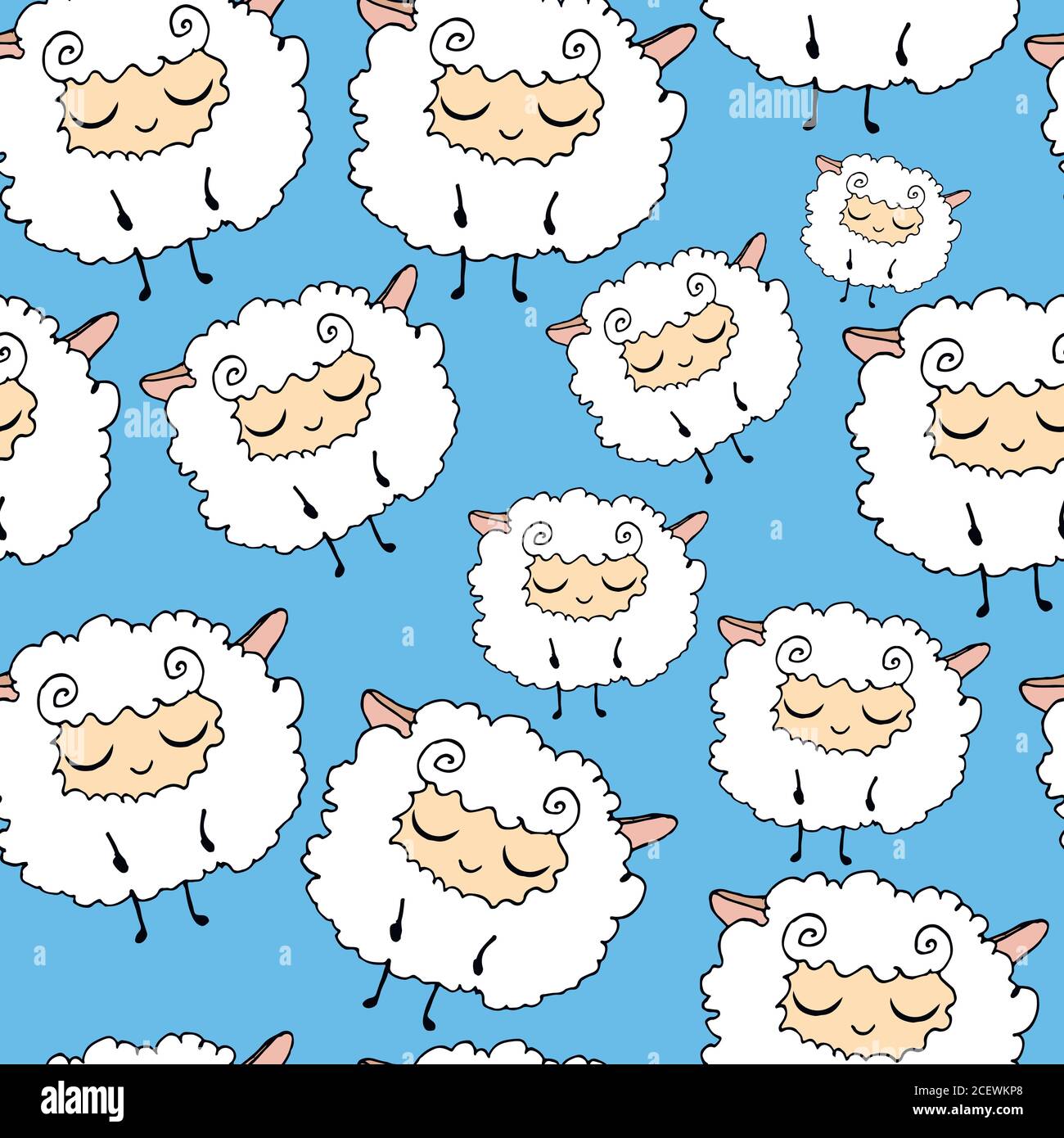 Sweet, furry, funny, dream sheep Stock Vector Image & Art - Alamy
