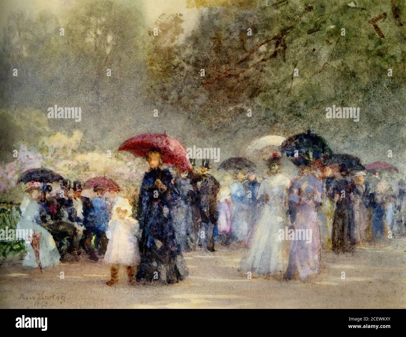 Barton Rose Maynard - Hyde Park in May - British School - 19th Century ...