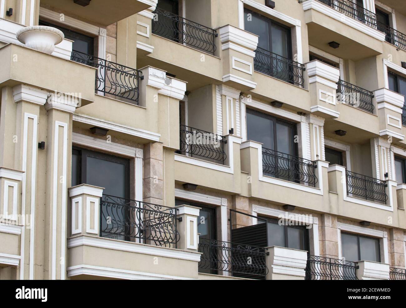 Modern residential building in a new urban environment Stock Photo - Alamy