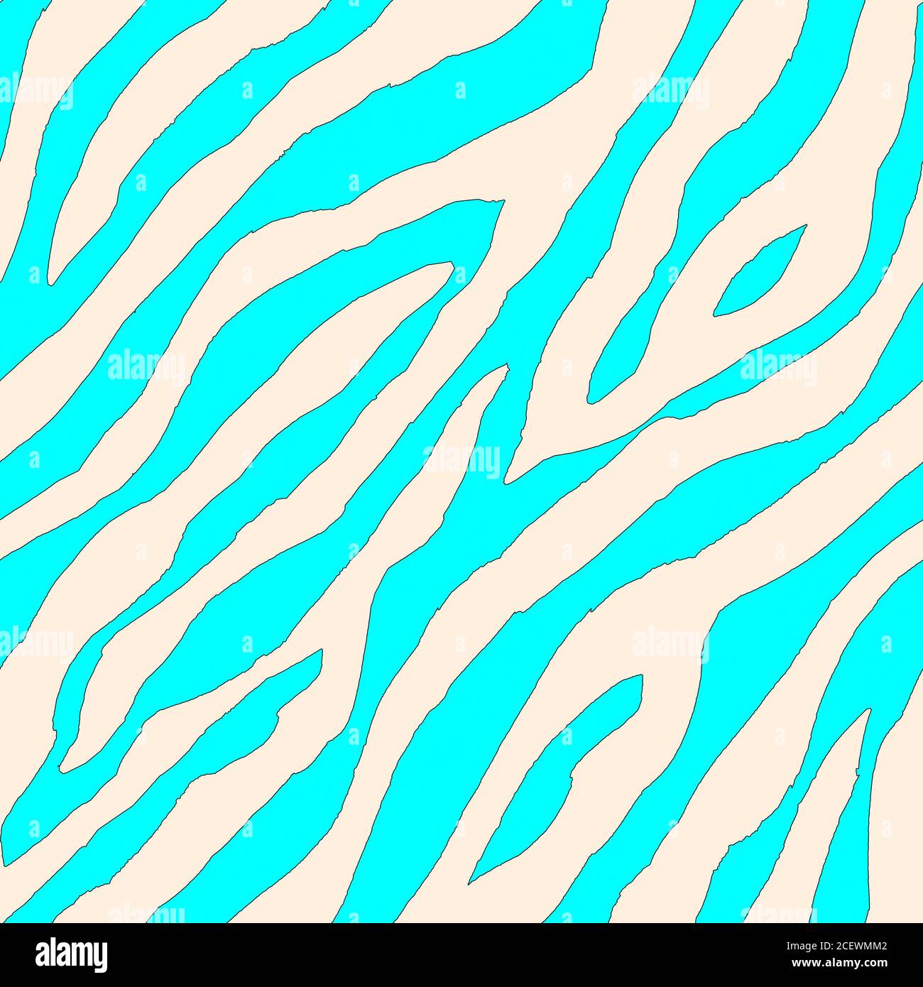 Blue And Purple Zebra Print