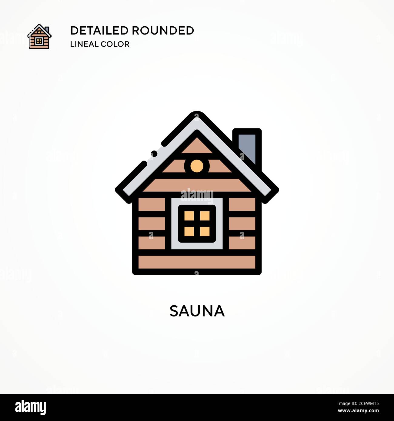 Sauna vector icon. Modern vector illustration concepts. Easy to edit ...