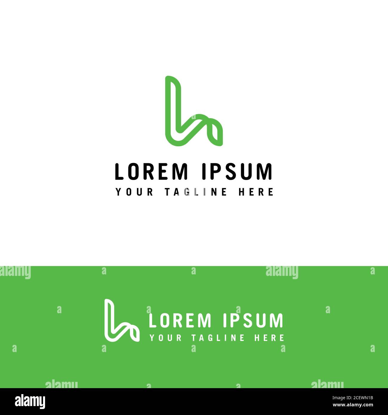 Letter L icon design and elegant typographic concept with minimalist ...