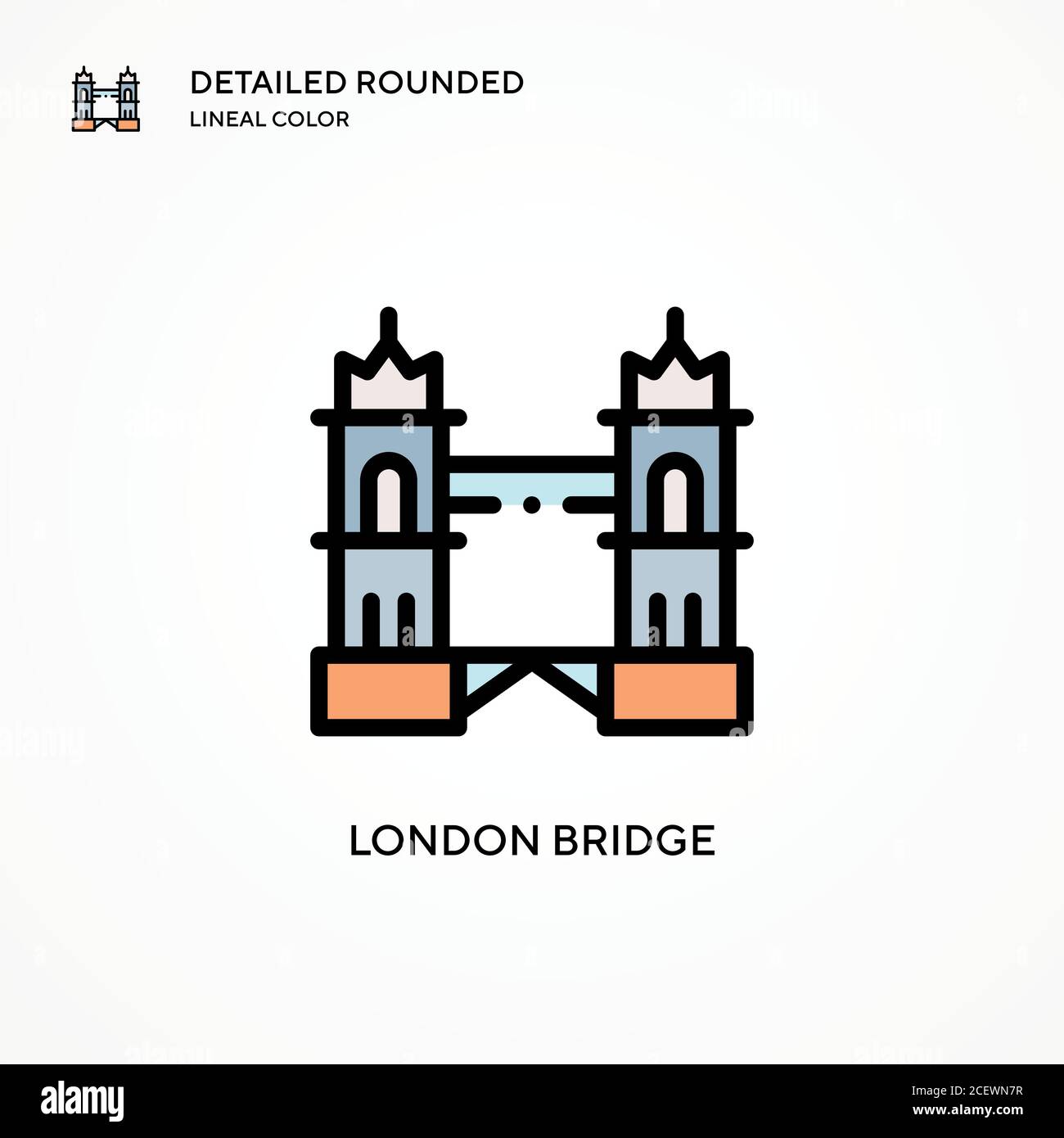 London bridge vector icon. Modern vector illustration concepts. Easy to ...