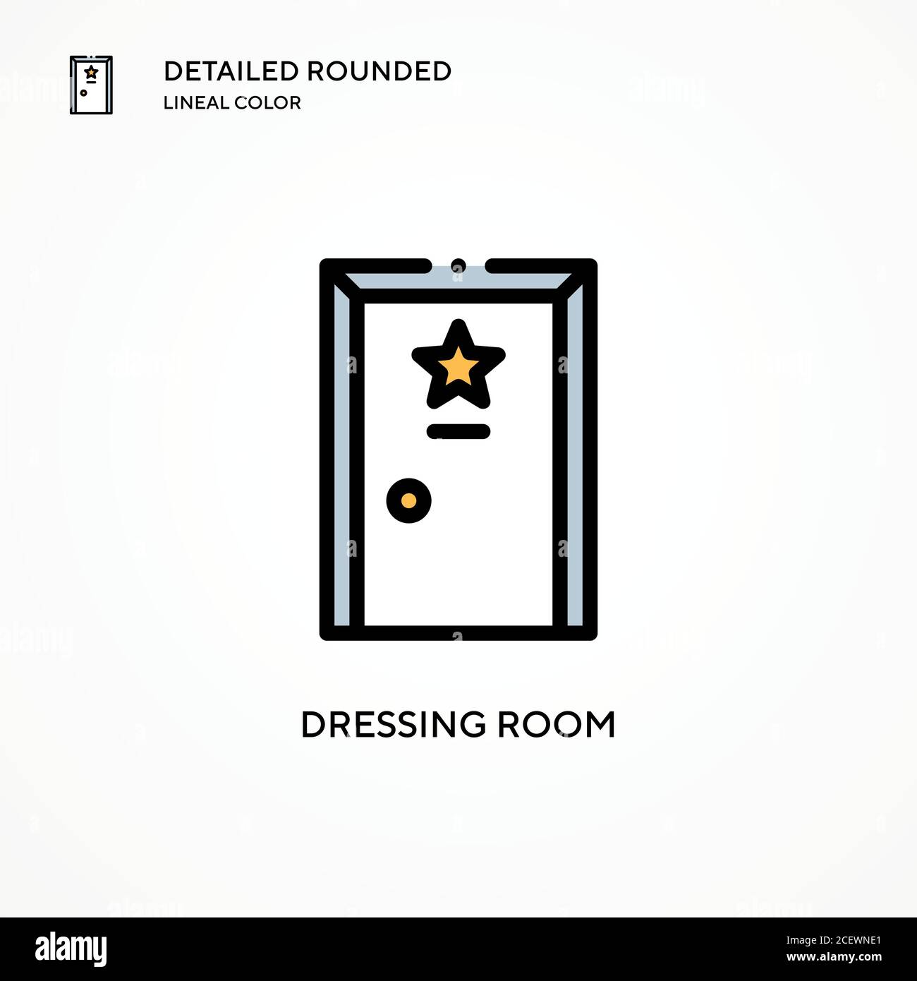 Dressing room vector icon. Modern vector illustration concepts. Easy to ...