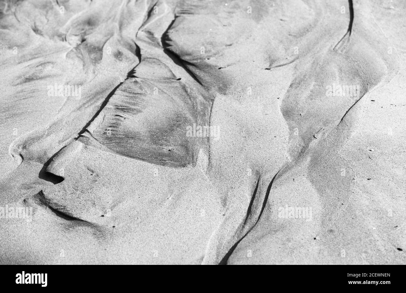Perfect abstract pattern of sea sand formed after the tide Stock Photo ...