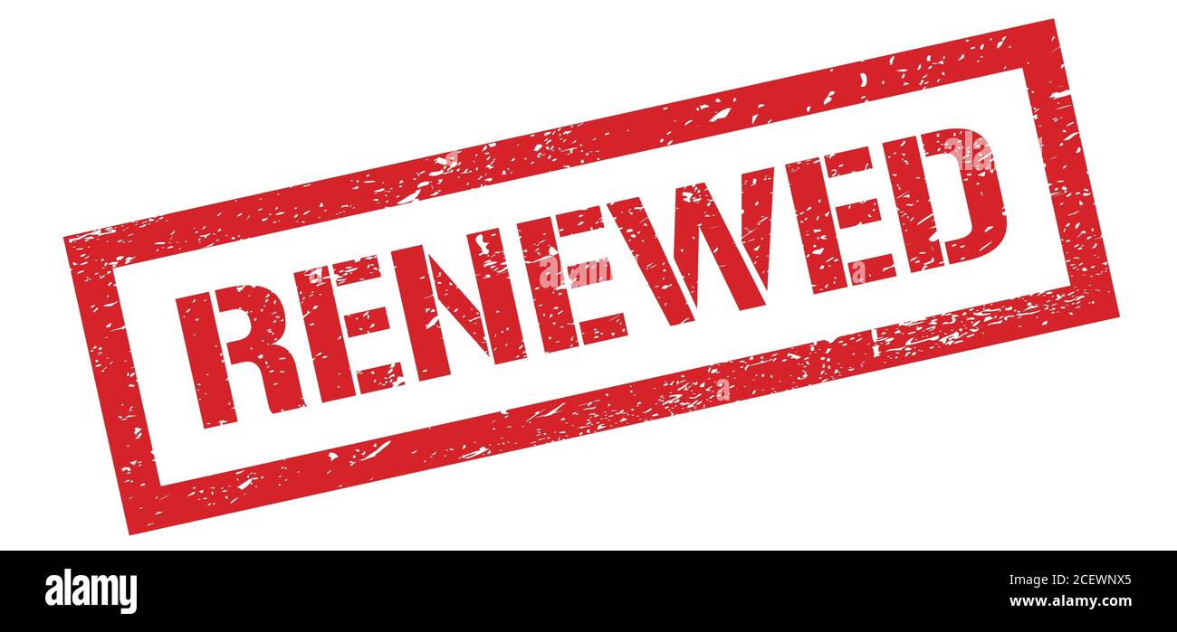 Renewed stamp hi-res stock photography and images - Alamy