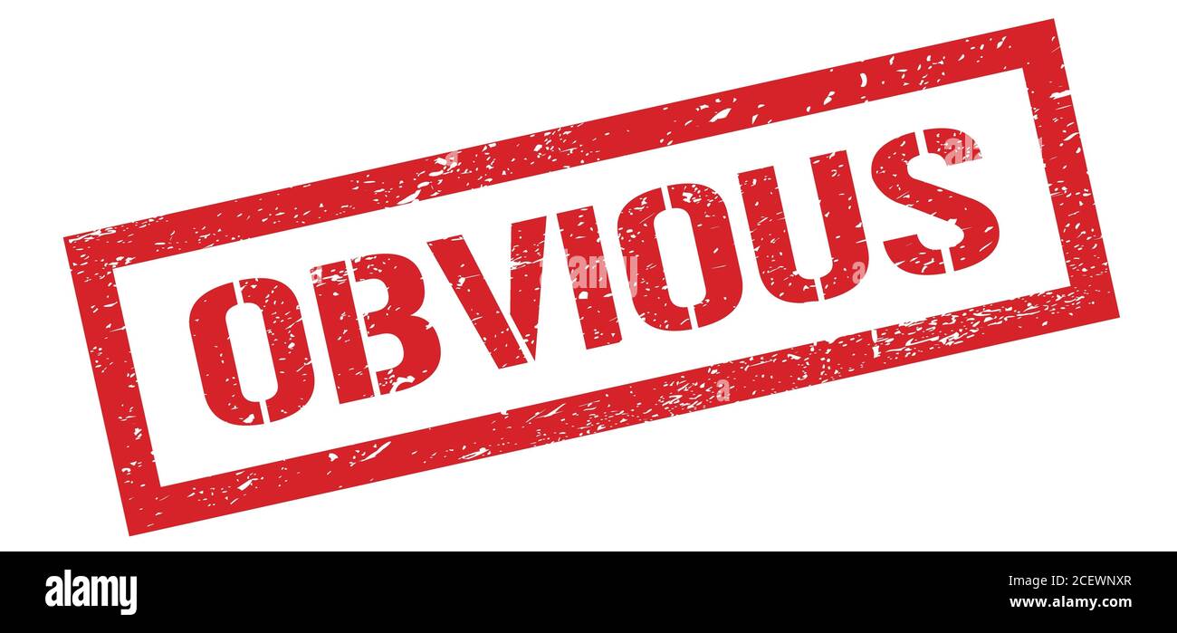 Obvious word hi-res stock photography and images - Alamy