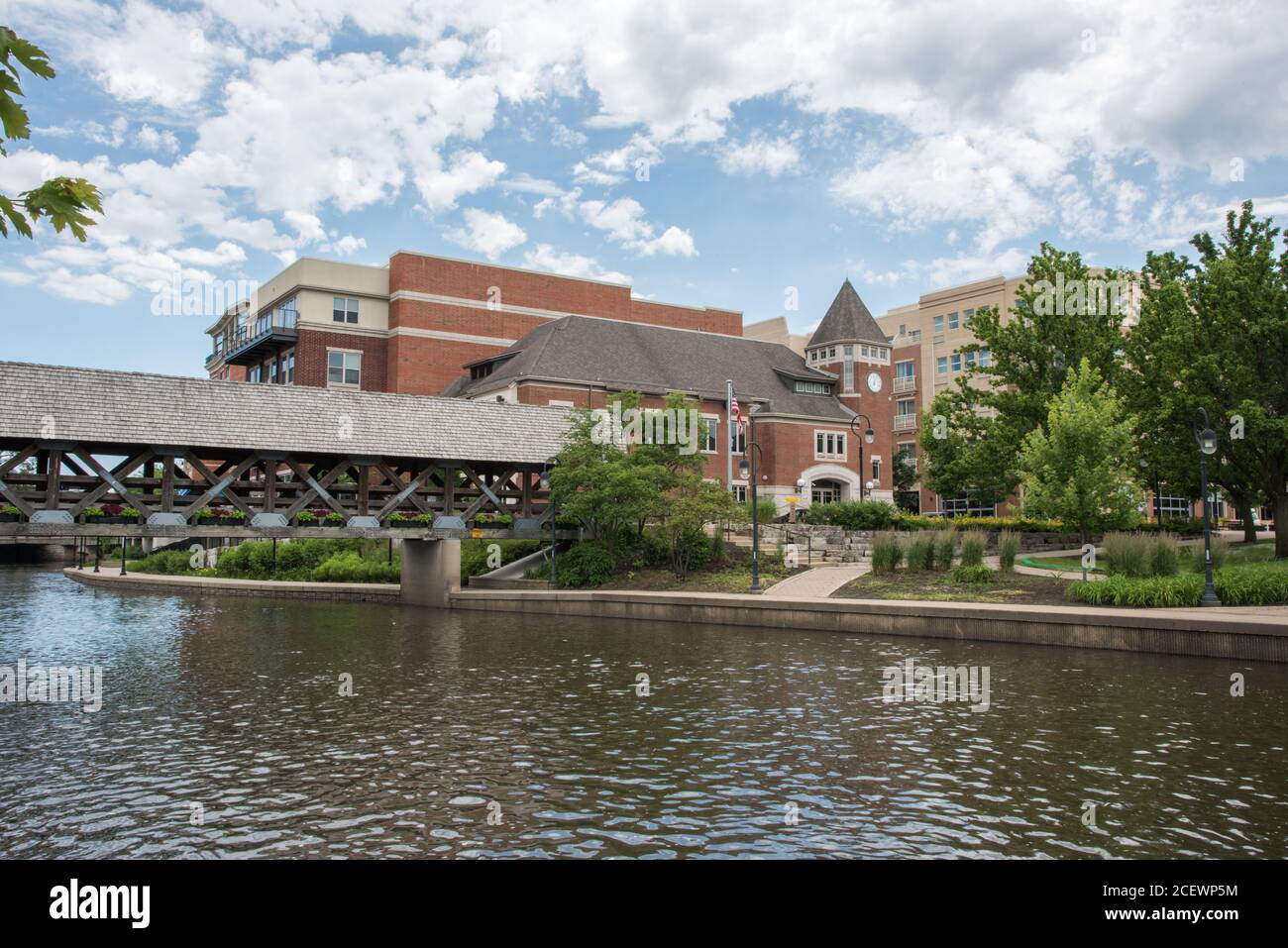 Riverwalk Covered Bridge High Resolution Stock Photography and Images ...