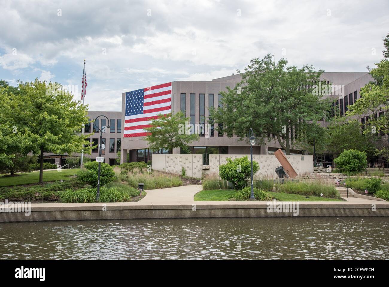 Naperville, Illinois, United States-April 24, 2014: Building with ...