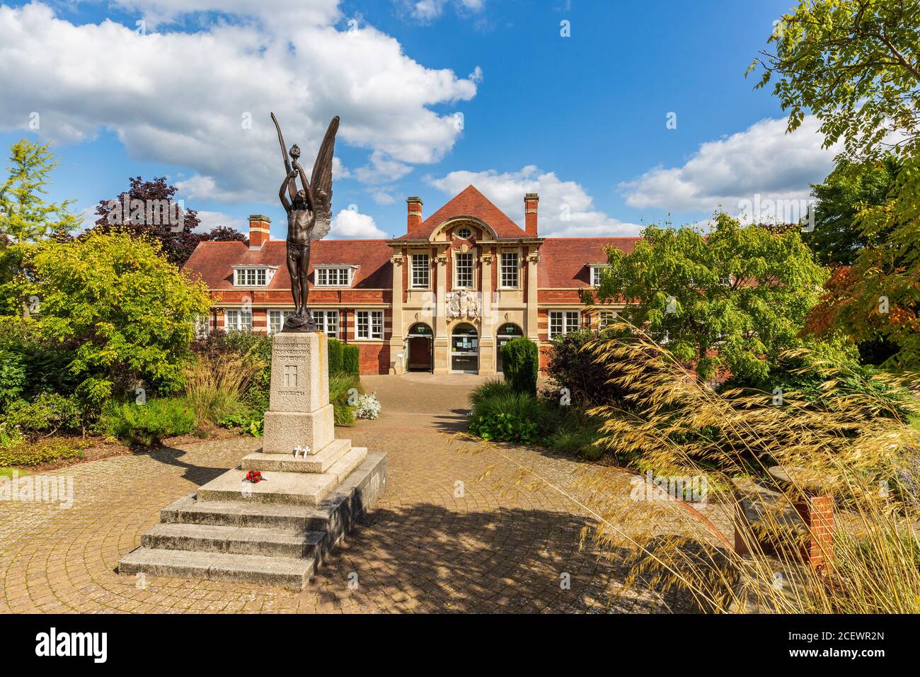 The Public Library at Great Malvern in Worcestershire, England Stock ...