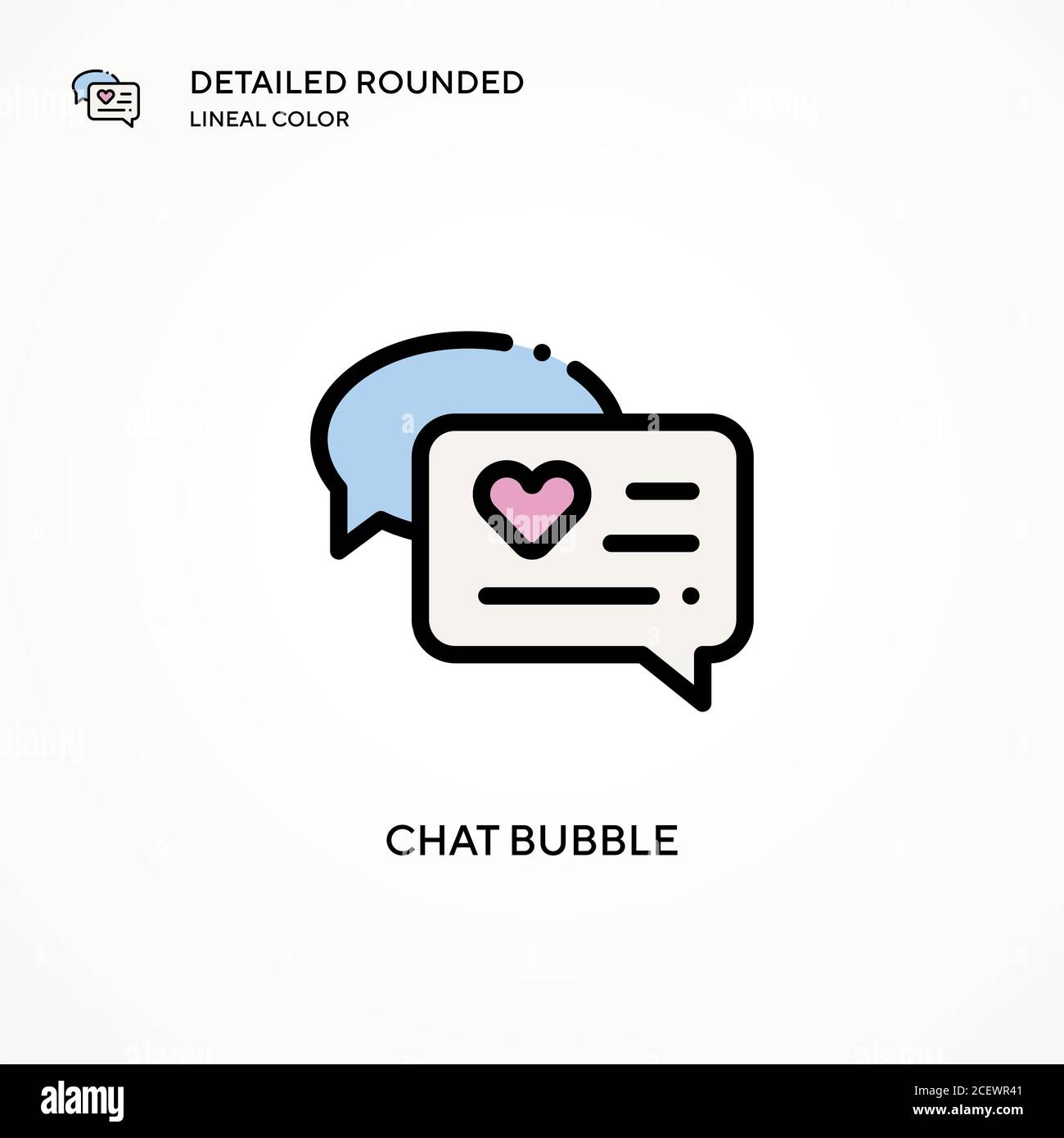 Chat bubble vector icon. Modern vector illustration concepts. Easy to ...