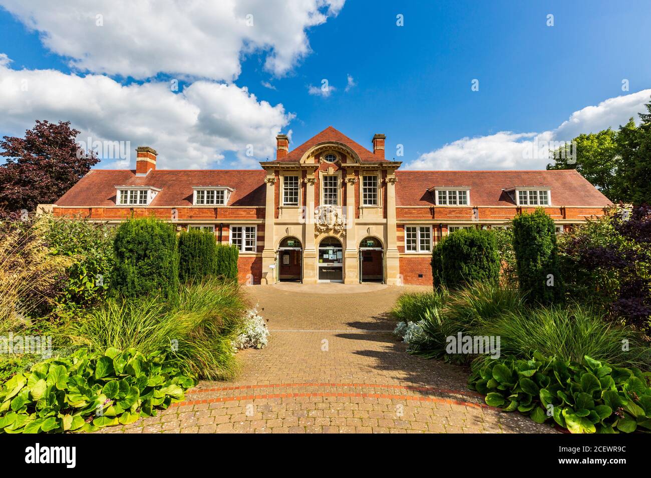 The Public Library at Great Malvern in Worcestershire, England Stock ...