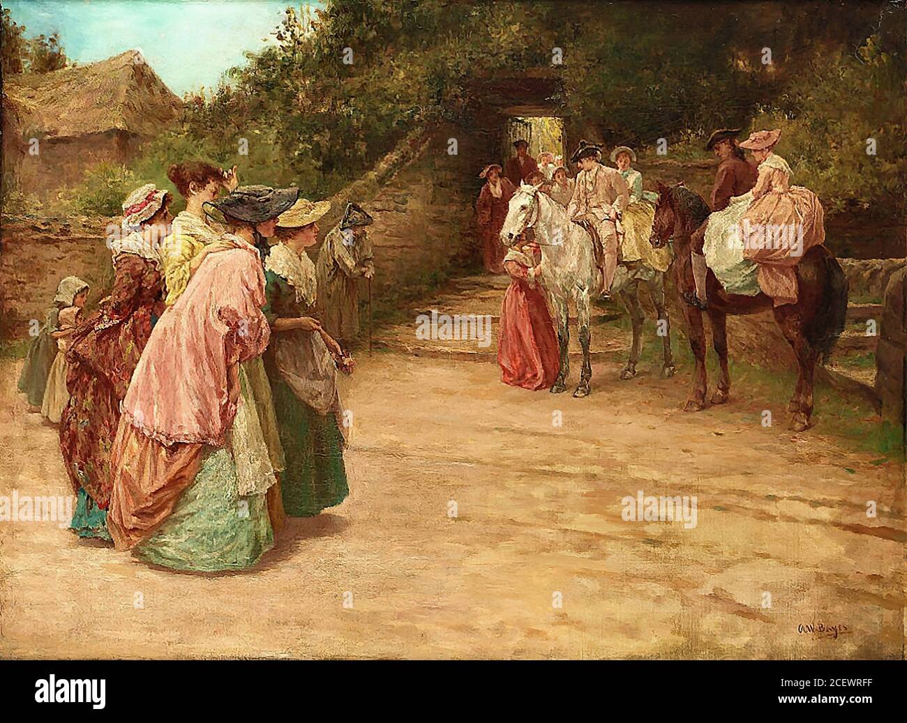 Bayes Alfred Walter - the Double Wedding 1 - British School - 19th ...