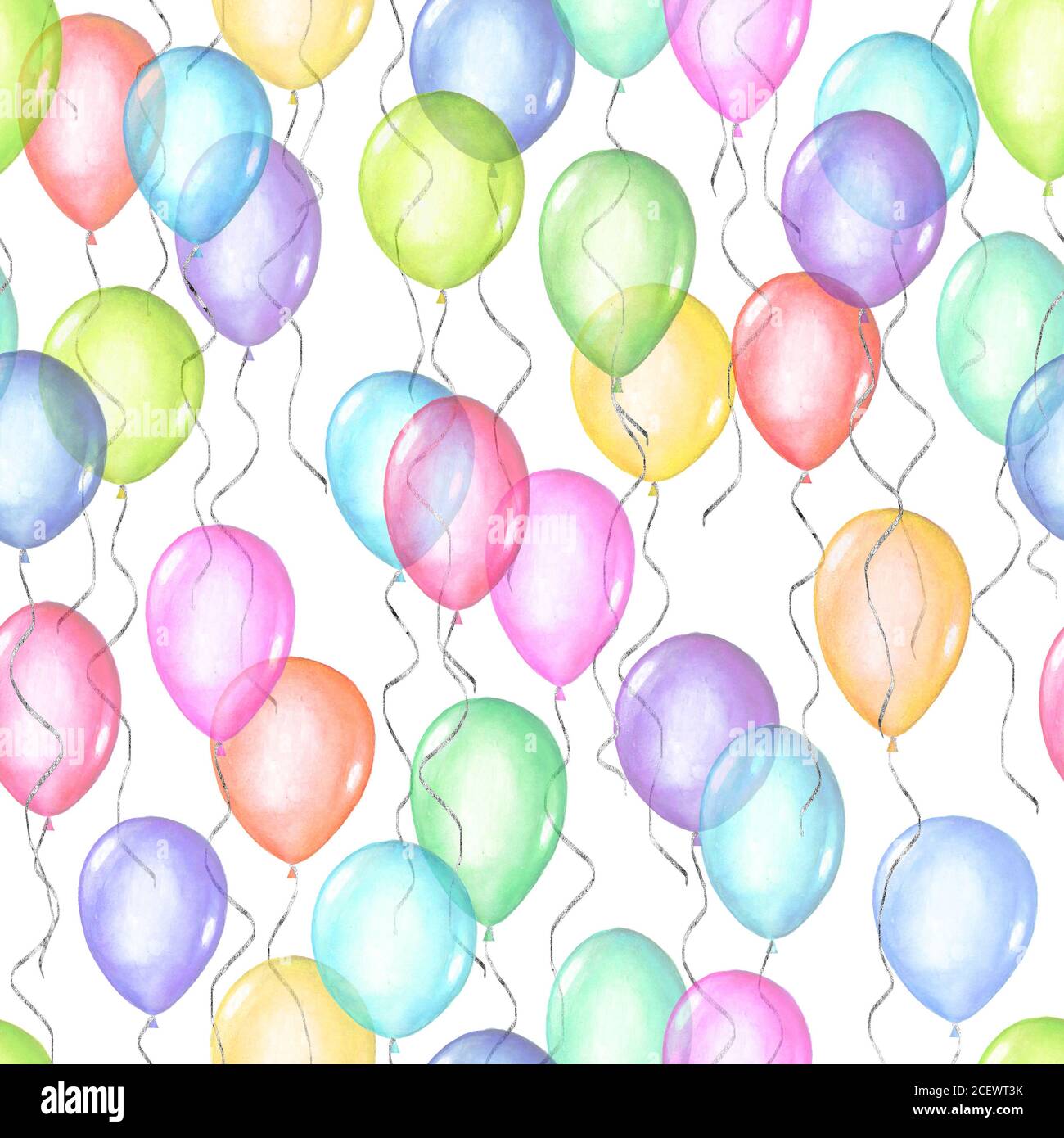 Seamless pattern of colorful rainbow colors watercolor happy holiday ...