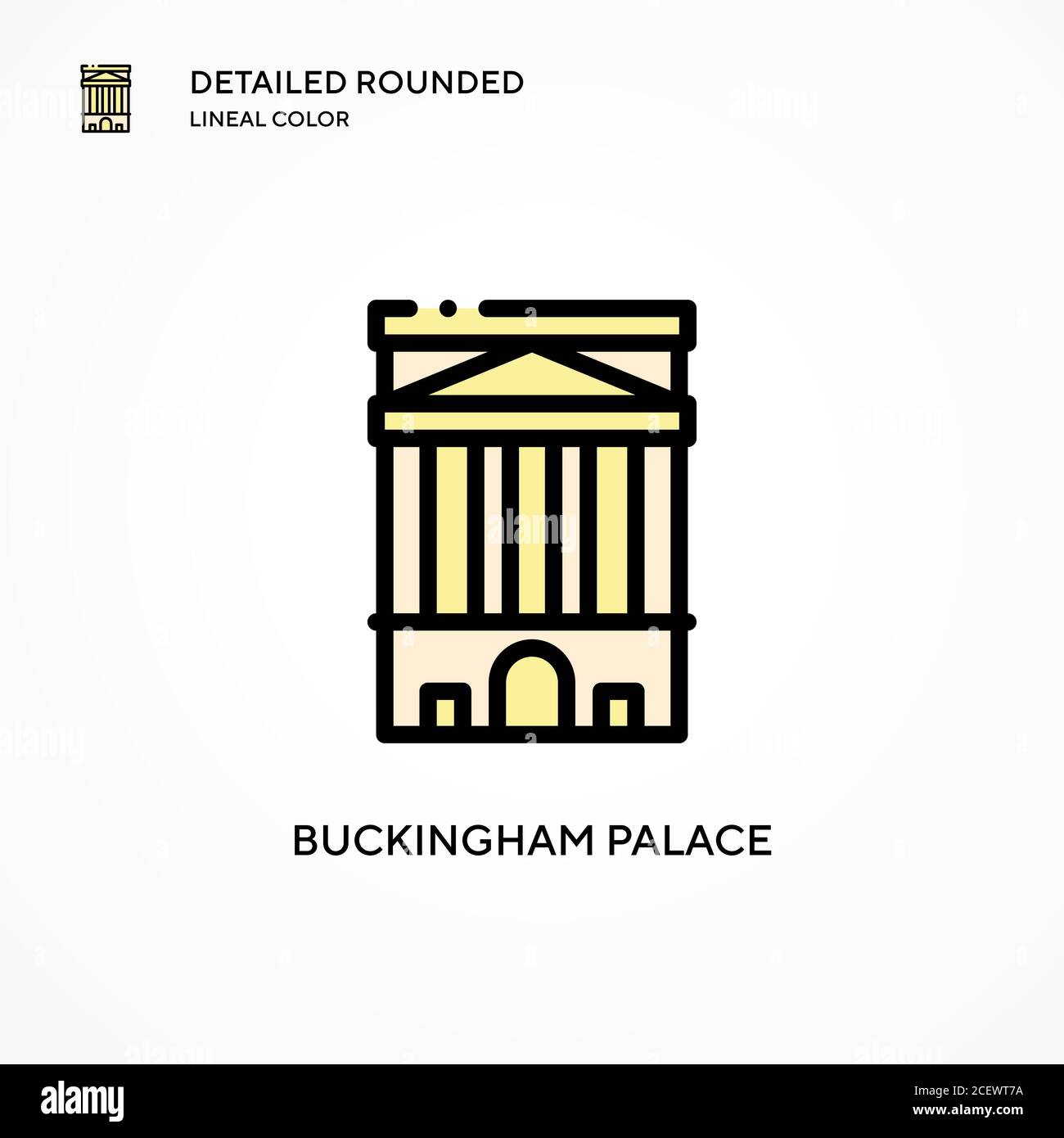 Buckingham palace vector icon. Modern vector illustration concepts ...
